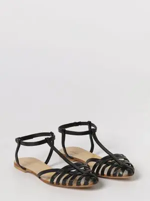 ANNA F. Heeled Sandal - Black