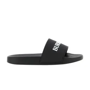 Burberry Furley Logo Slides - Black