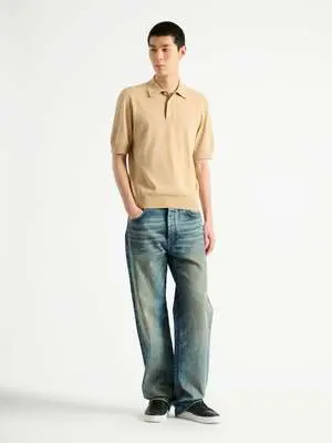 Balmain Embroidered Vintage Polo - Beige