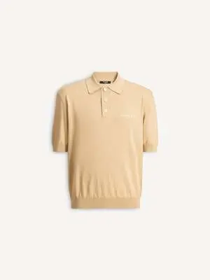 Balmain Embroidered Vintage Polo - Beige
