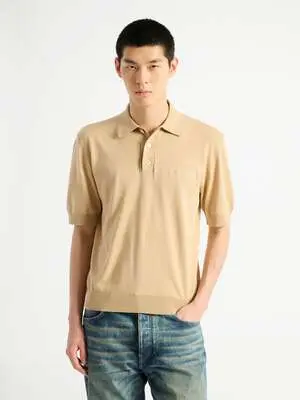 Balmain Embroidered Vintage Polo - Beige