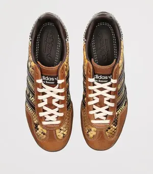 Adidas X Wales Bonner Snake Effect Sneakers - Brown