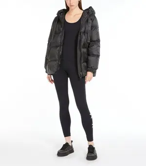 Max Mara Quilted Down Puffer Jacket - Navy