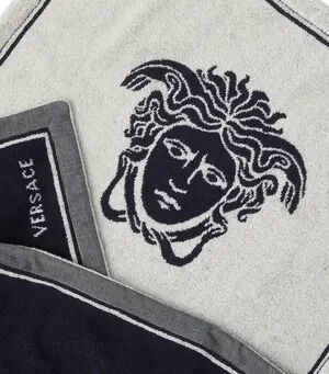 Versace Medusa Towel - Blue