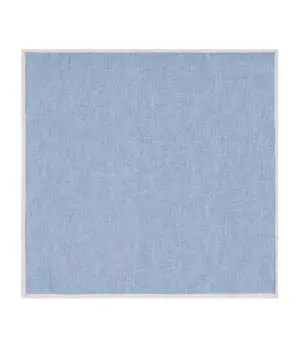 Eleventy Wool-cotton Pocket Square Blue