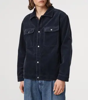 ALLSAINTS Corduroy Castleford Overshirt - Blue