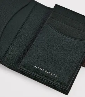 Dunhill Small Leather Alfred Business Card Case - Brown