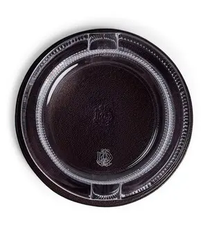 Dunhill Crystal Ashtray With Leather Base