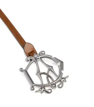 Dunhill Monogram Charm With Leather Strap - Brown