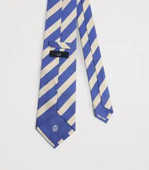 Dunhill Mulberry Silk Stripe Neck Tie