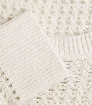 Eleventy Silk Open-knit Sweater