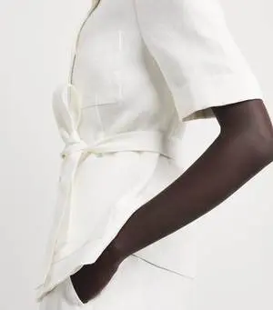 Eleventy Linen Single-breasted Shirt Jacket