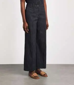 Eleventy Wide-leg Denim Trousers