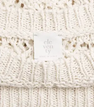 Eleventy Knitted Linen-silk Sweater