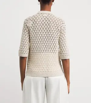 Eleventy Linen-cotton-silk Blend Knitted Shirt
