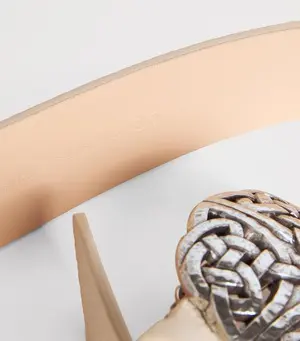 Eleventy Woven Buckle Leather Belt