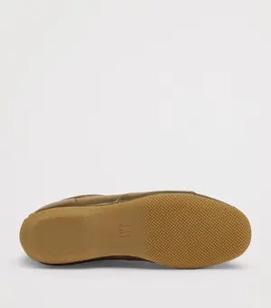 Dunhill Patina Calfskin Davies Sneakers - Beige