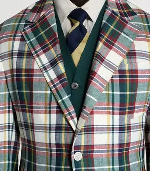 Dunhill Madras Check Blazer