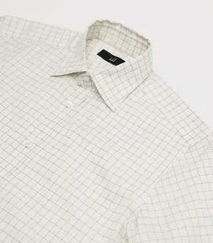Dunhill Cotton Check Shirt - Yellow