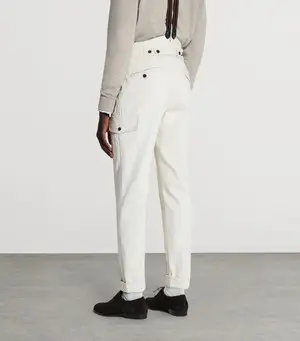 Dunhill Cotton Double-pleat Chinos - Grey