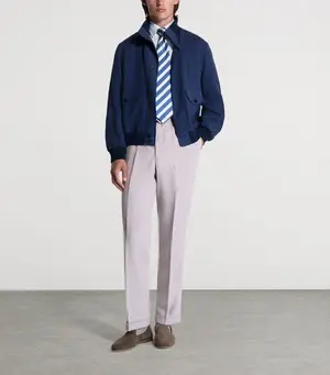 Dunhill Cotton-blend Bomber Jacket - Purple