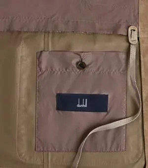 Dunhill Leather Three-pocket Jacket - Beige