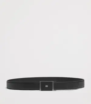 Dunhill Grained Leather Belt - Black