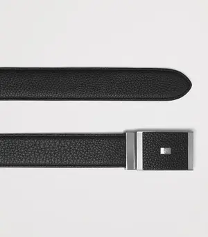 Dunhill Grained Leather Belt - Black