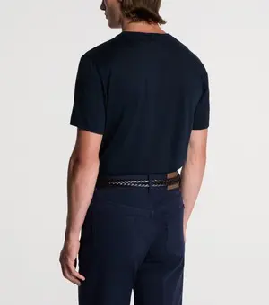 Dunhill Linen-cotton T-shirt