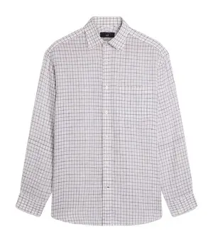 Dunhill Linen Tattersall Check Shirt