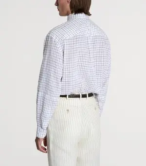 Dunhill Linen Tattersall Check Shirt