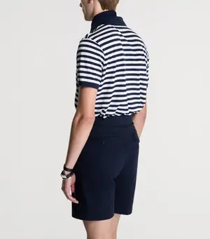Dunhill Mulberry Silk-cotton Polo Shirt - Navy