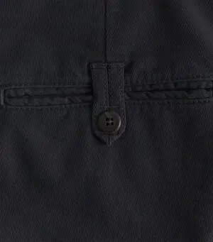 Eleventy Stretch Cotton Relaxed Fit Trousers - Black