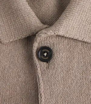 Eleventy Cotton-silk Cardigan With Collared Neckline