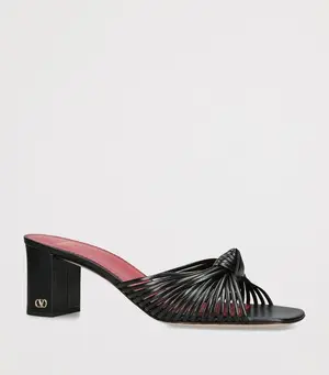 Valentino Garavani Leather Annet Mules 60 - Black
