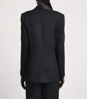 Eleventy Twill Tuxedo Jacket With Shawl Lapels - Black