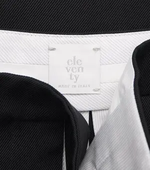Eleventy Pleated Straight Leg Trousers