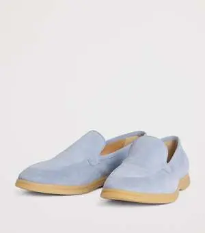 Eleventy Suede Loafers - Blue