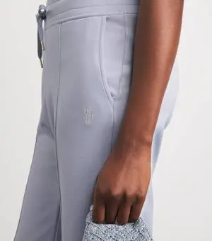 Eleventy Cotton-blend Sweatpants With Piping Detail - Blue