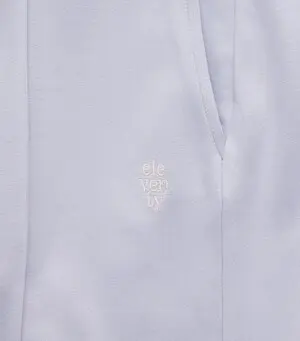 Eleventy Cotton-blend Sweatpants With Piping Detail - Blue