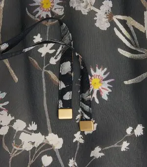 Eleventy Silk Floral Print Maxi Dress