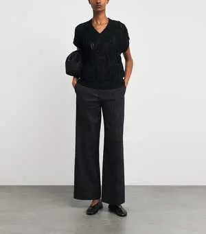Eleventy Short Sleeve Sequin Sweater