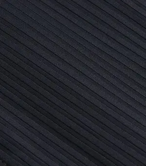 Eleventy Cotton Longline Dress Shirt With Ribbed Plastron