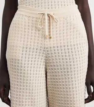 Eleventy Wool Knitted Trousers - Beige