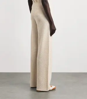 Eleventy Wool Knitted Trousers - Beige