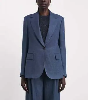 Eleventy Linen-wool-silk Blend Blazer