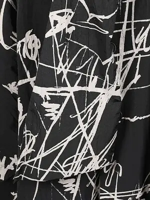 MOYURU Printed Blouson Jacket
