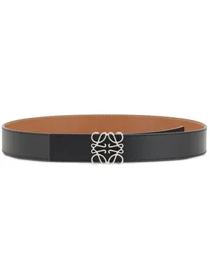 Loewe Anagram Reversible Belt - Black