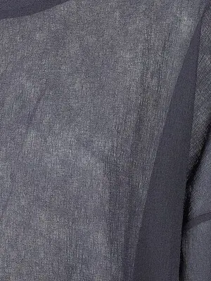 MIZUIRO Crewneck Pullover With Textured Fabric