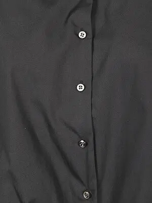 MIZUIRO Cotton Shirt With Balloon Sleeves